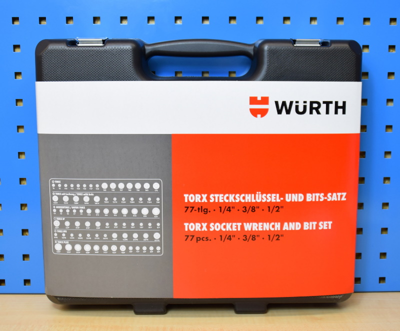 Würth Set Avellanadores Nueces Llave de Vaso Tubulares Torx Tx IP Ipr ...
